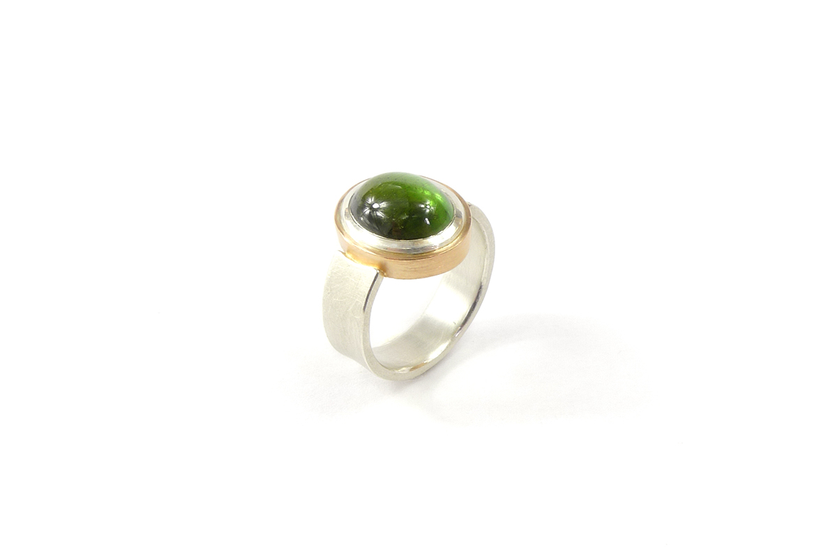 Ring_Gem_Turmalina_Silver.925°°°_RG.750°°° - Antje Porzig Jewelry & Design